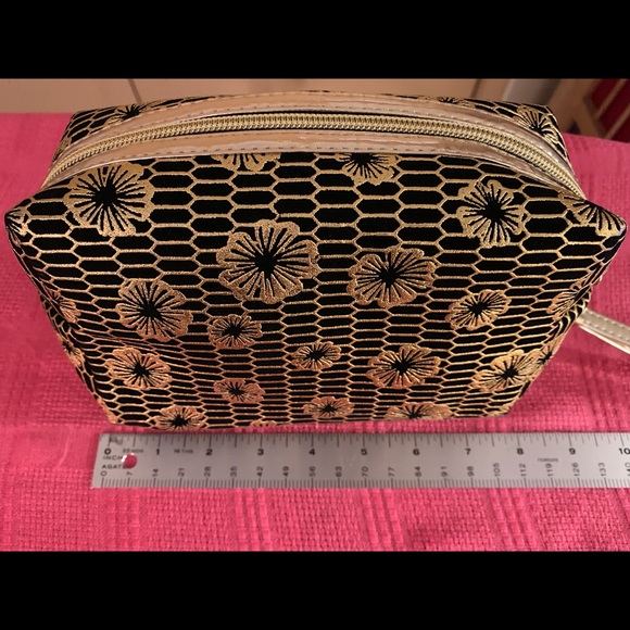 Bags | Metallic Cosmetics Pouch | Poshmark